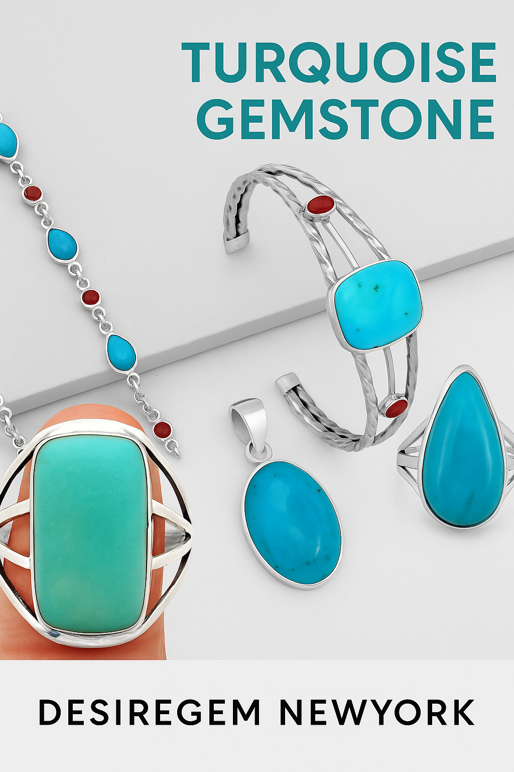 Natural Turquoise Gemstone: Meaning, Benefits, Origin, Properties & 925 ...